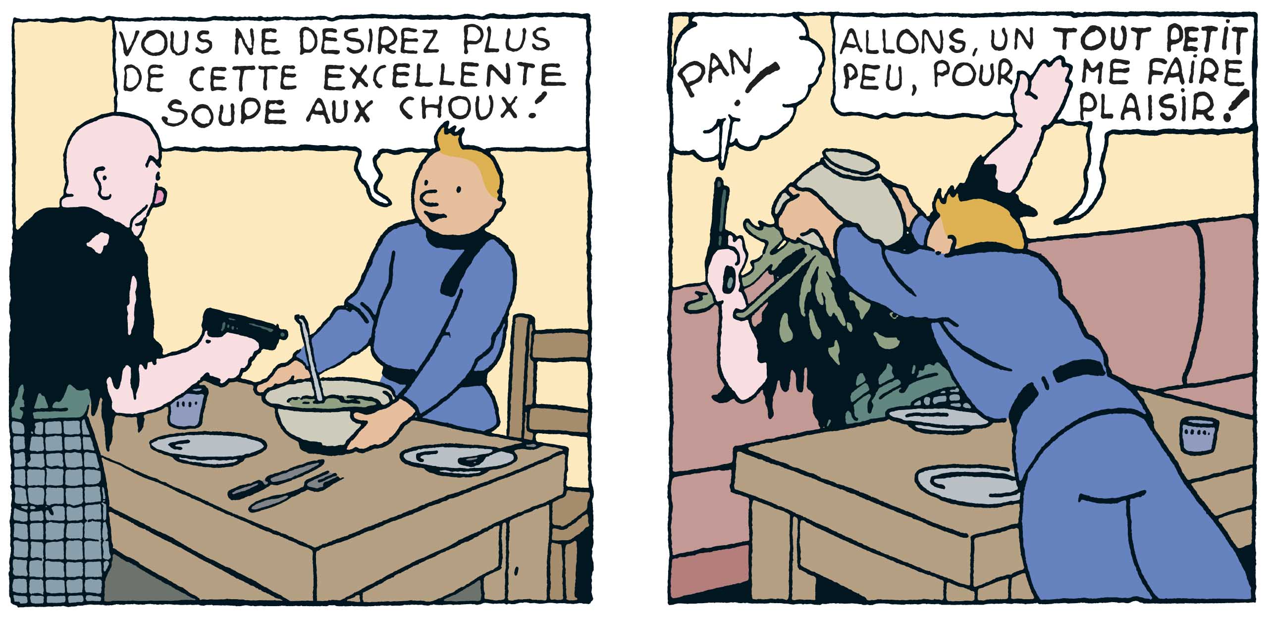 Tintin passe à table